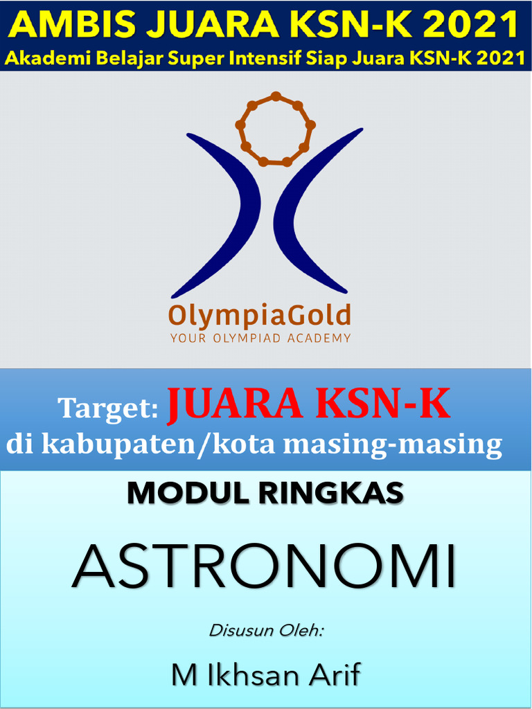 Astronomi (Modul Ringkas KSN-K SMA) | PDF