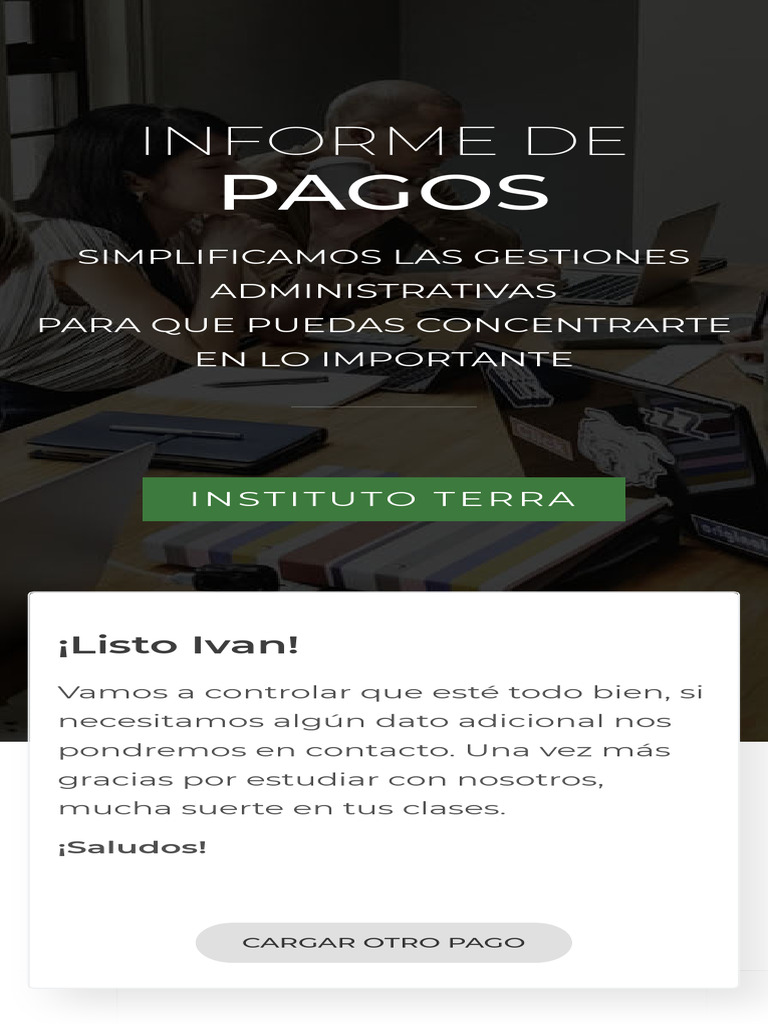Informe de Pagos | PDF