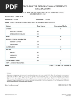 ICSE Class 10 Marksheet Details 2021 | PDF | Educational Stages ...