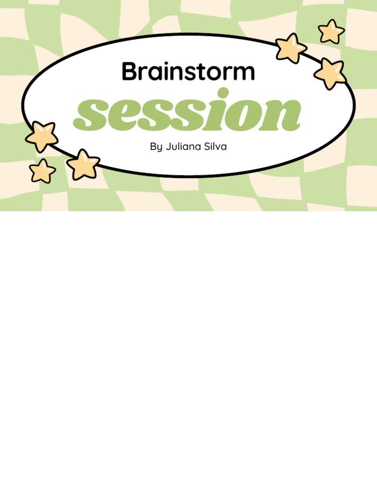 Green and Yellow Illustrative Brainstorm Presentation | PDF