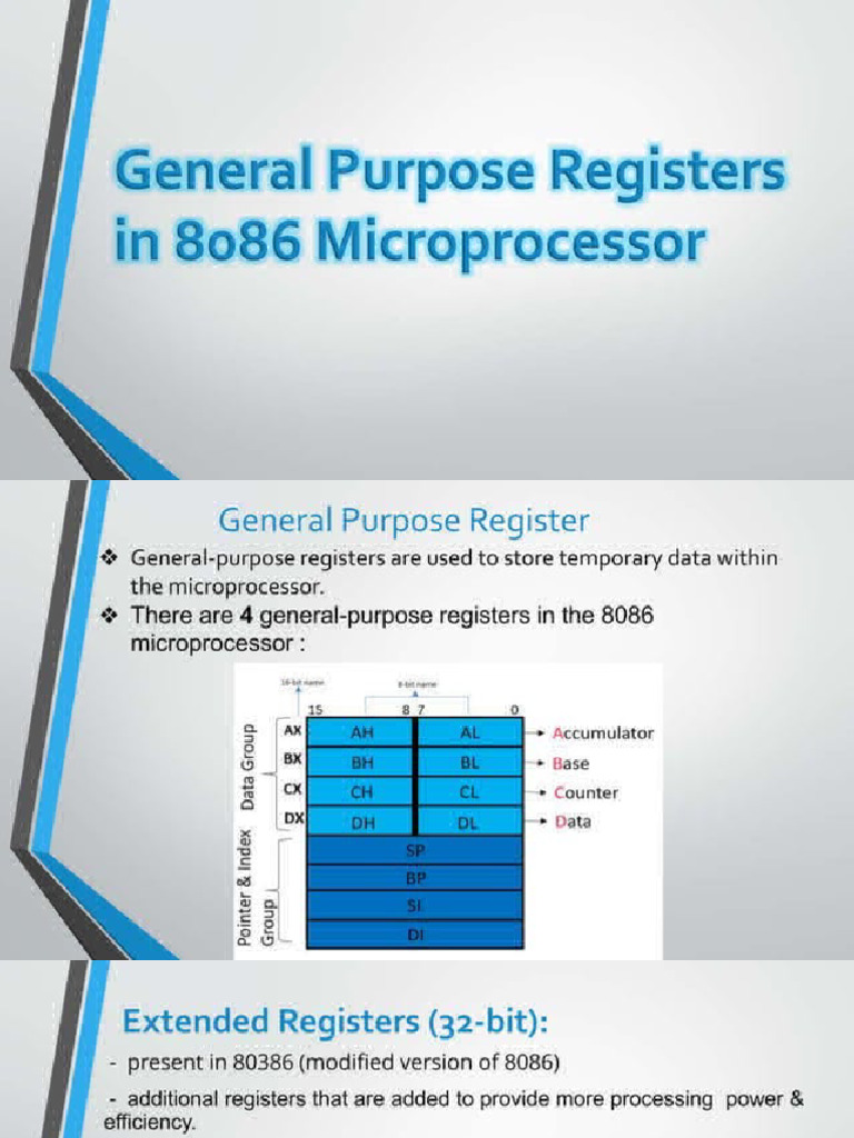 General Purpose Registers | PDF