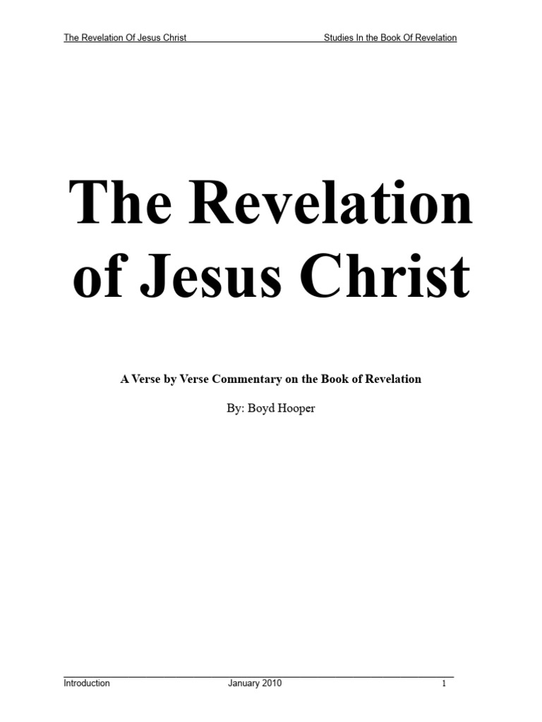 Revelation Commentary Pdf