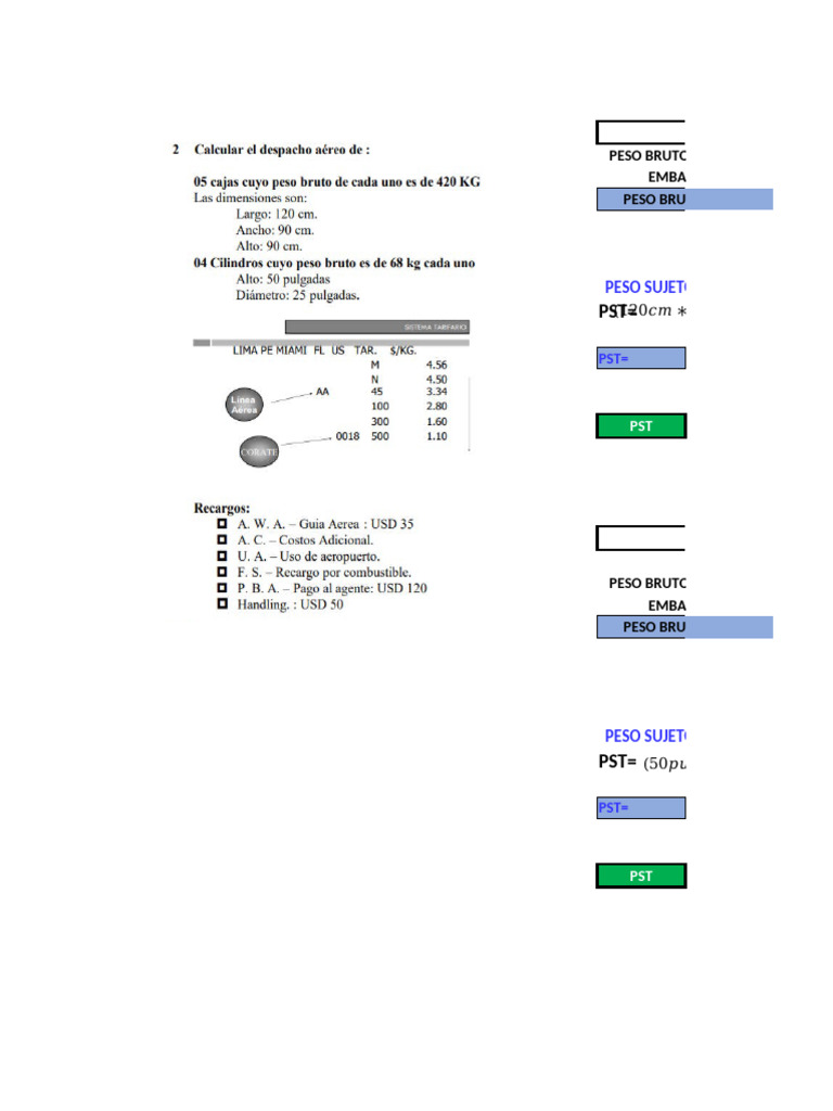 Grupo 05 Ejercicio Del Flete | PDF