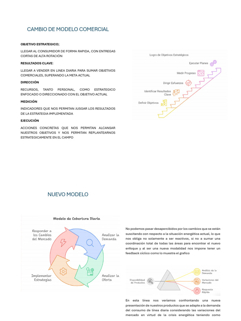Cambio de Modelo Comercial | PDF