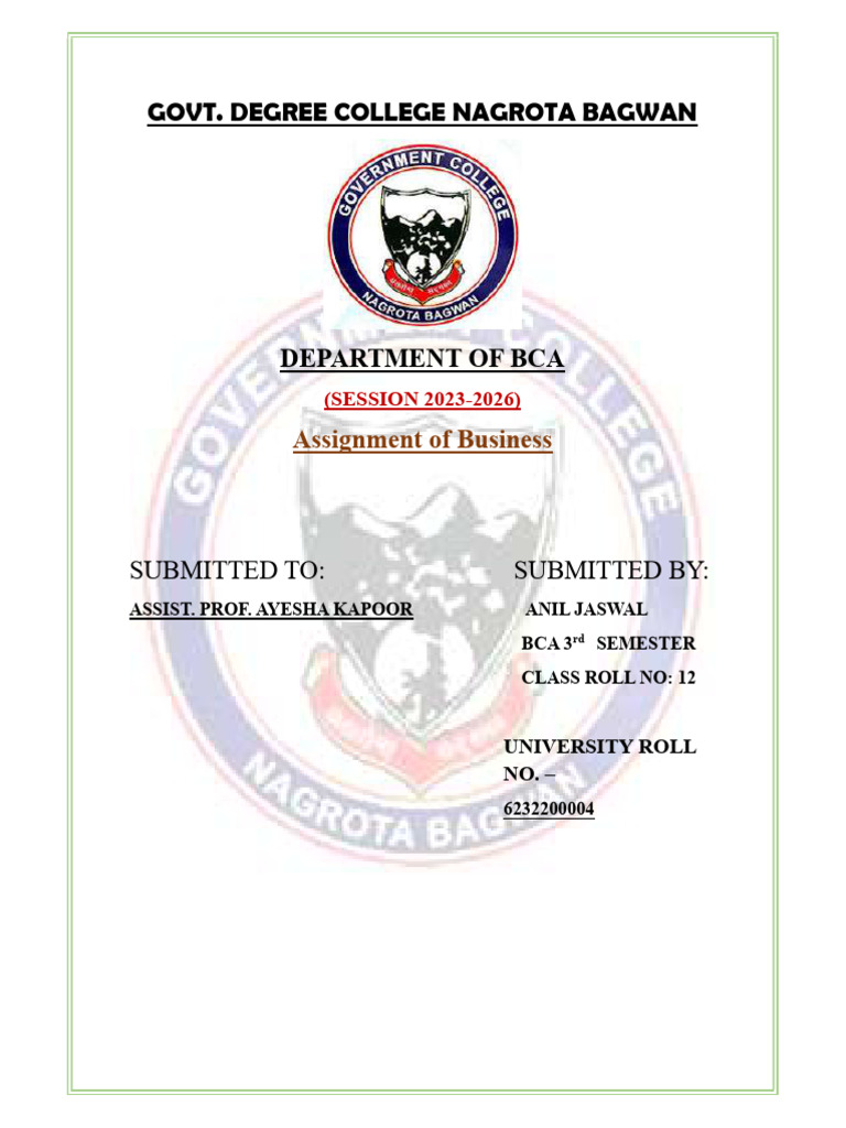 Business Front Page | PDF