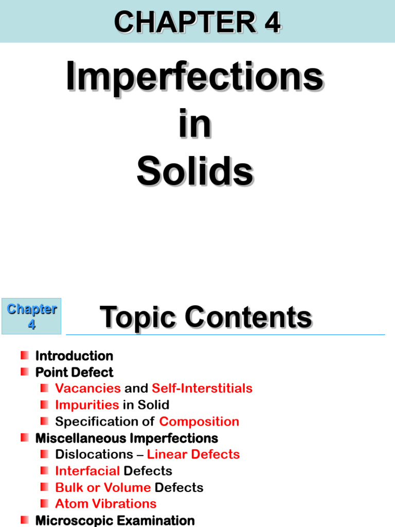 Solid Defects for Engineering Students | PDF | Microscope | Crystallite