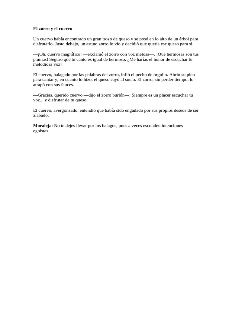 El Zorro y El Cuervo | PDF