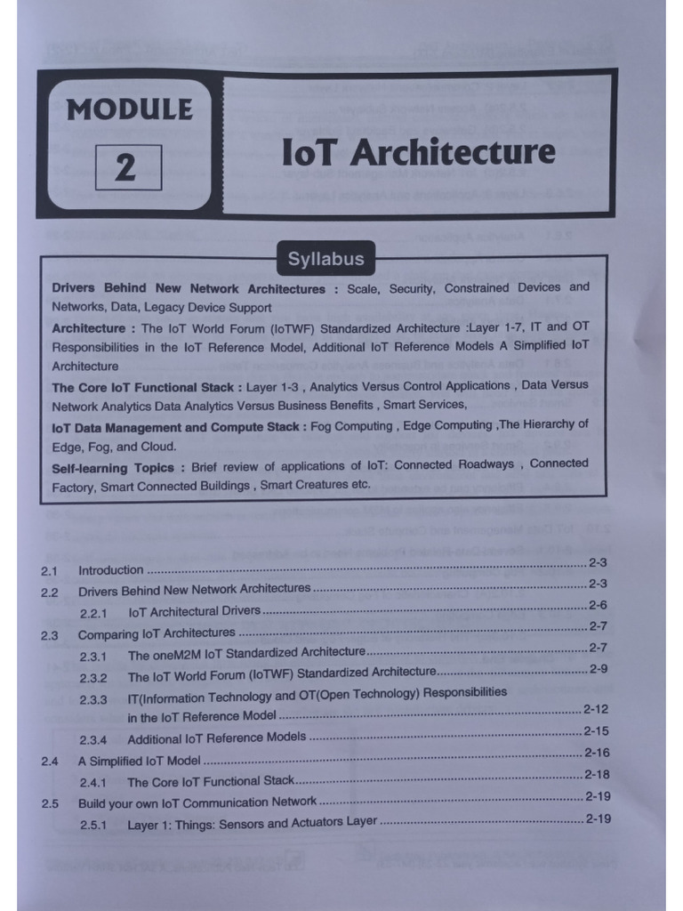 IOE Module 2 | PDF