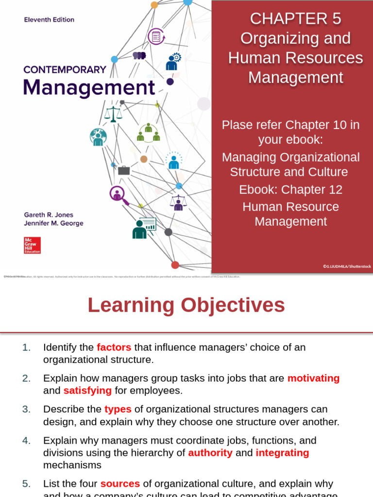 Chapter 5 Organizing and HRM | PDF