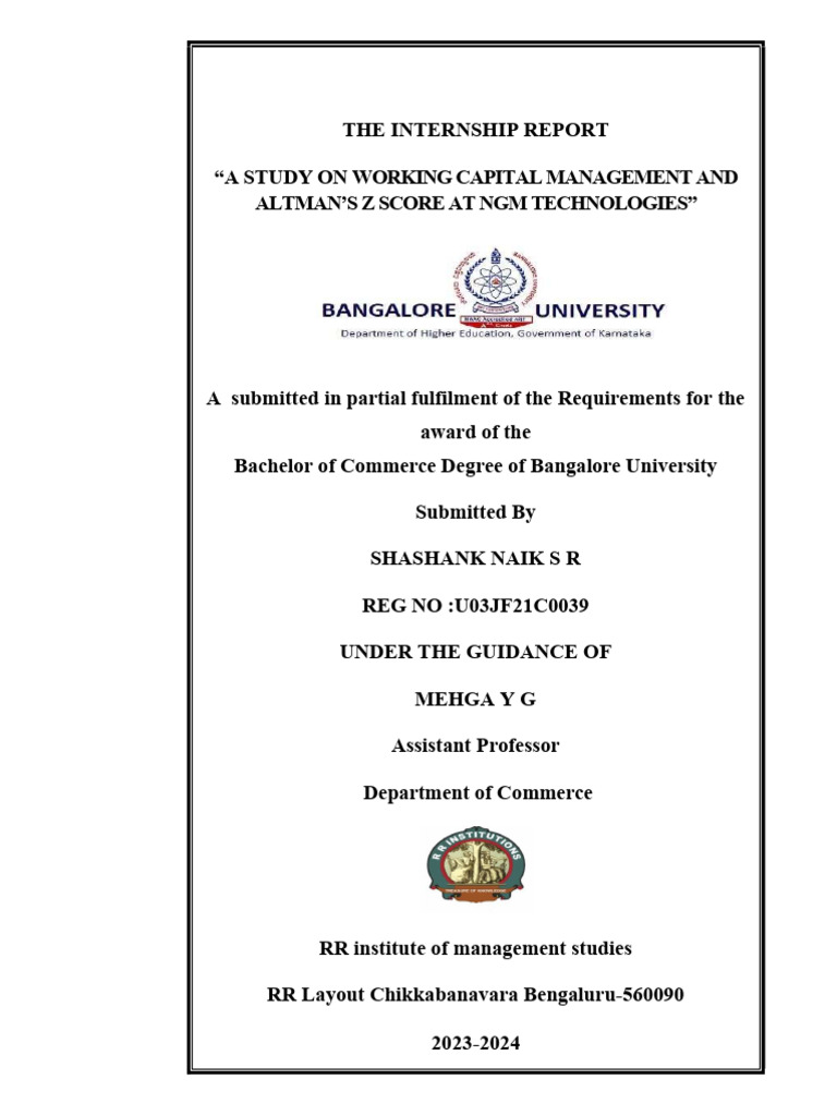 Shashank Naik SR Final Report | PDF