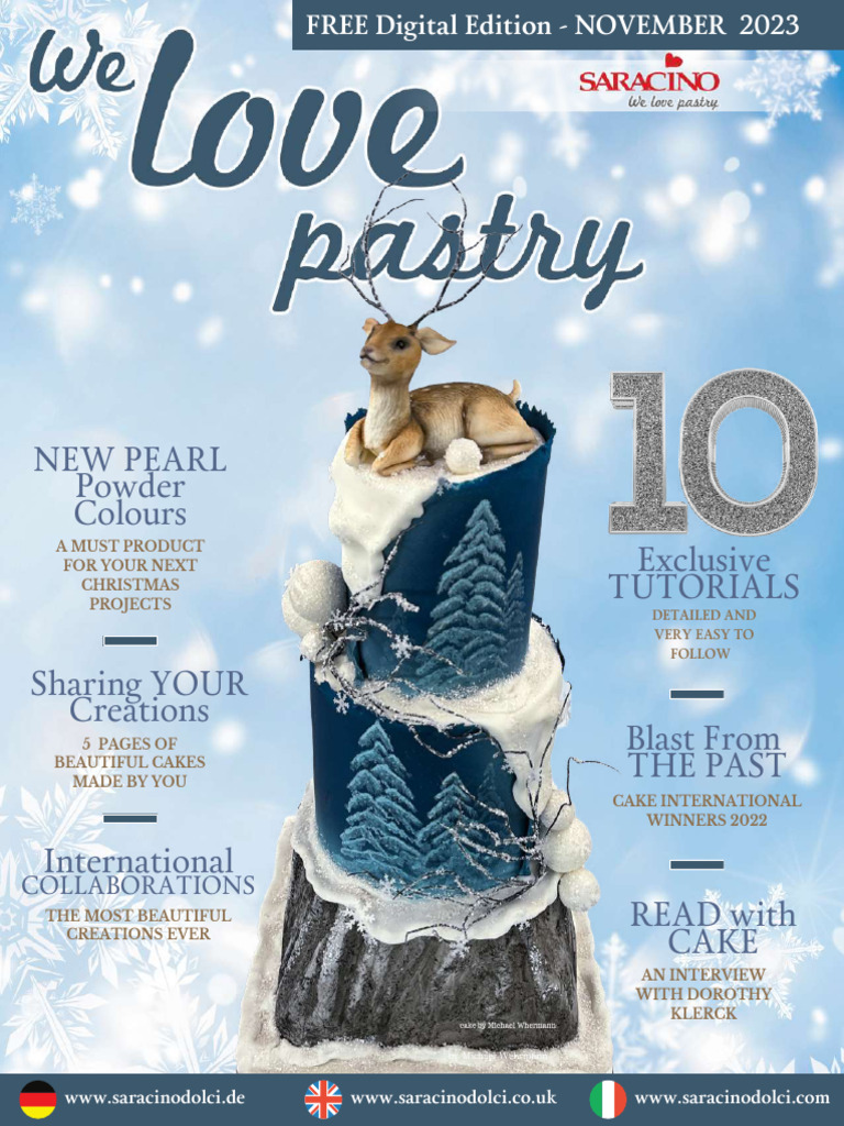 Saracino FREE Cake Decorating Magazine We Love Pastry November 2023 | PDF