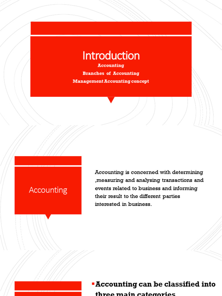 Management Accounting 1 Introduction Pdf Financial Accounting Management Accounting
