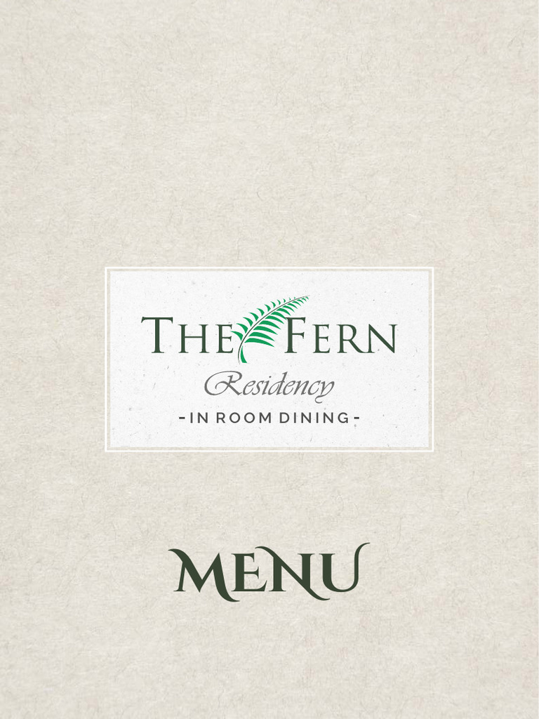 In Room Dining | PDF