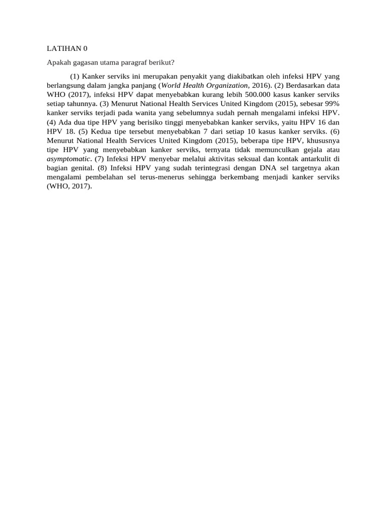 6 - Paragraf - LATIHAN 0 | PDF