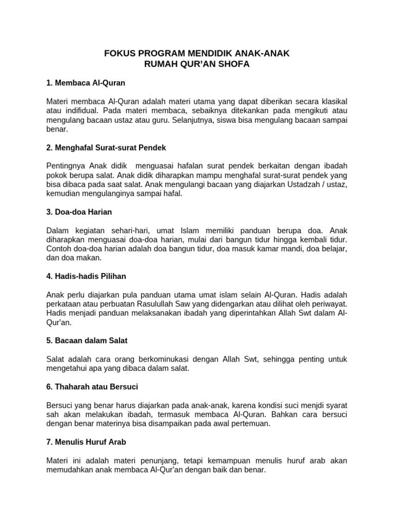 Fokus Program | PDF