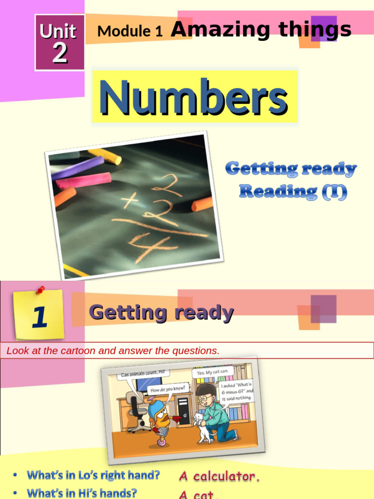 Module 1 Unit 2 Numbers 课件1 | PDF