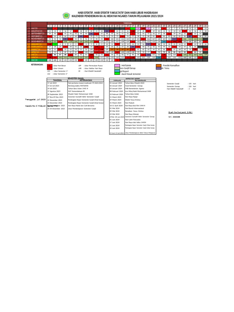 Kaldik 2023-2024 | PDF
