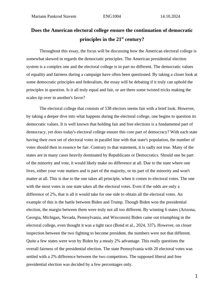 ENG1004 Obligatory Assignment | PDF