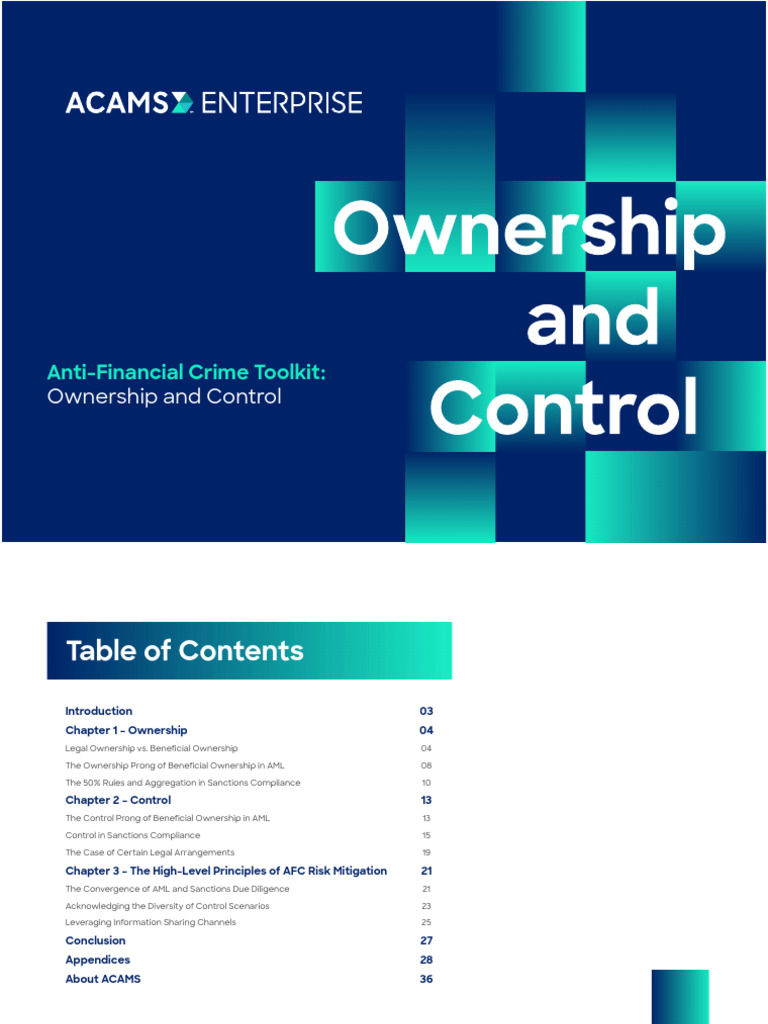 ACAMS' O&C AFC Toolkit Preview | PDF