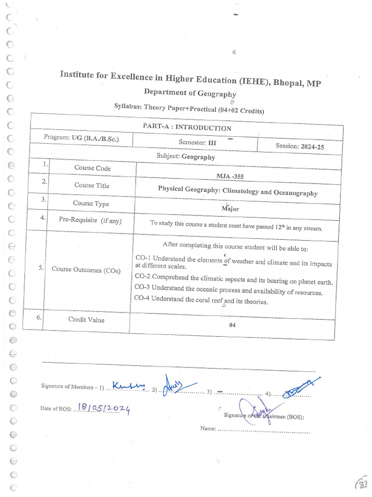 Major Theory Syllabus | PDF