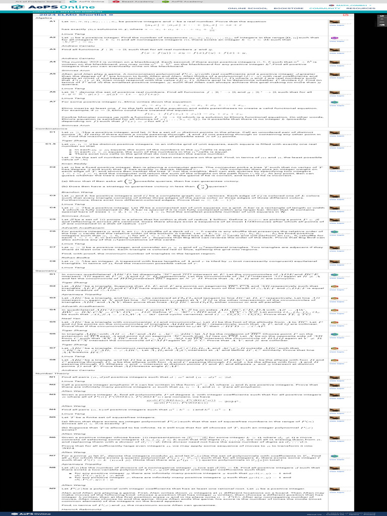 Math Message Boards FAQ & Community Help AoPS | PDF