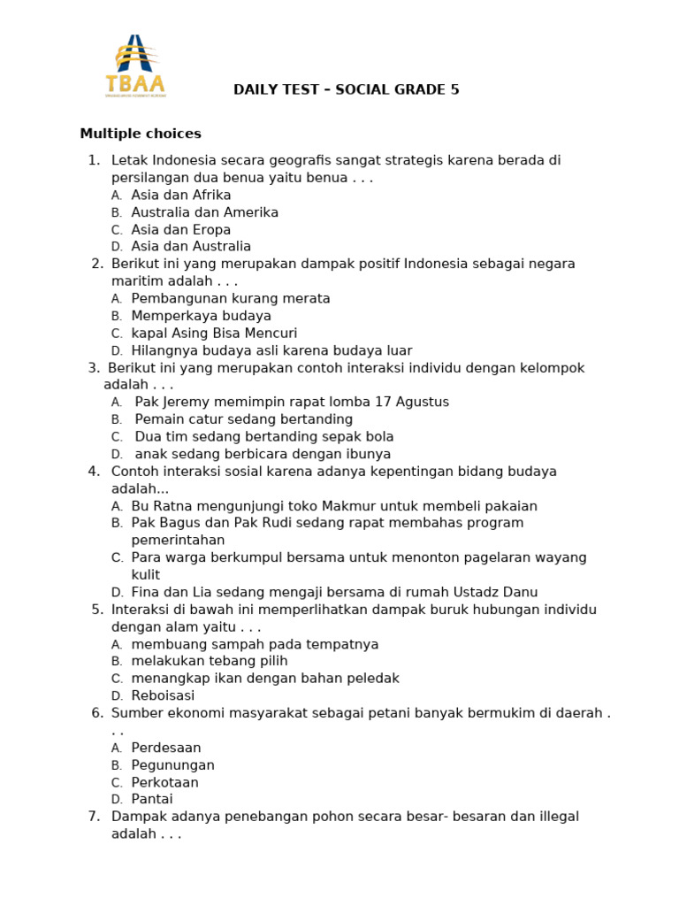 Social Test | PDF