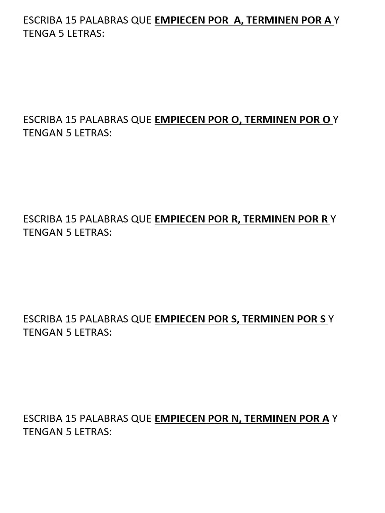 Ejercicio de Lenguaje Leve | PDF