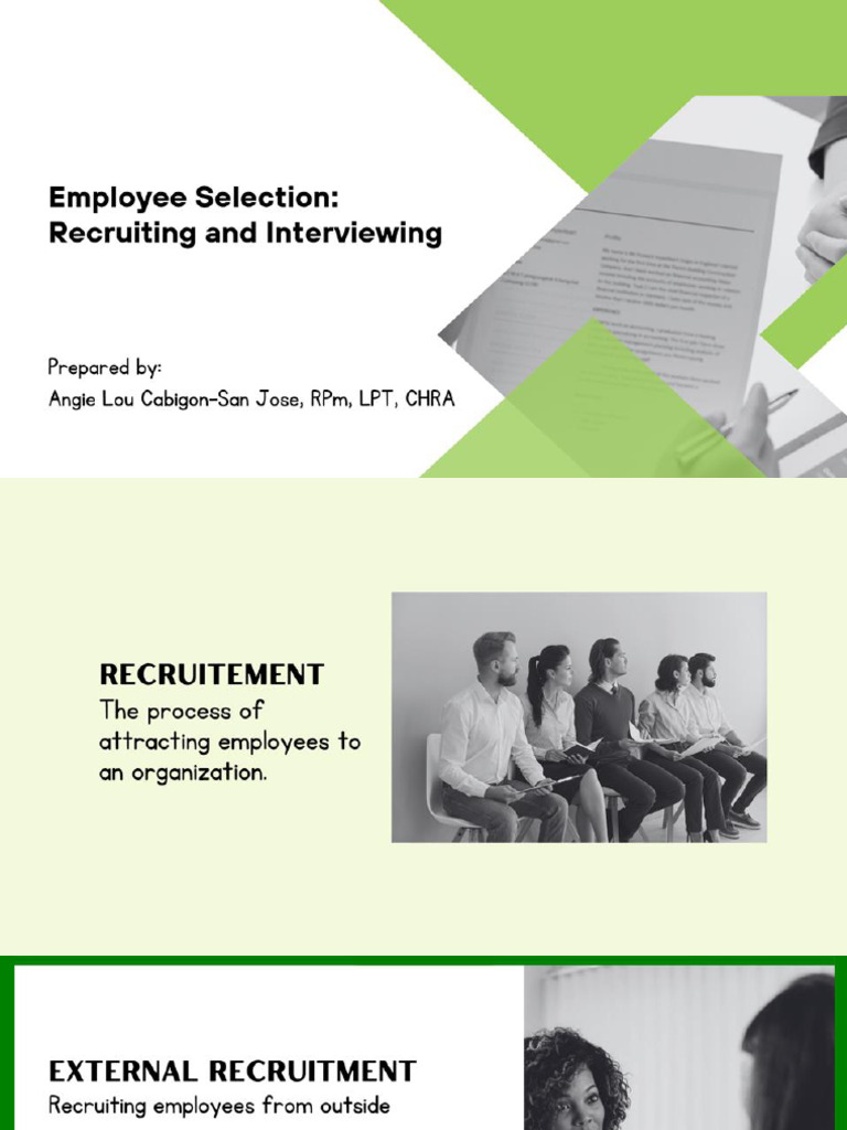 Recruiting and Interviewing - 240830 - 141524 | PDF