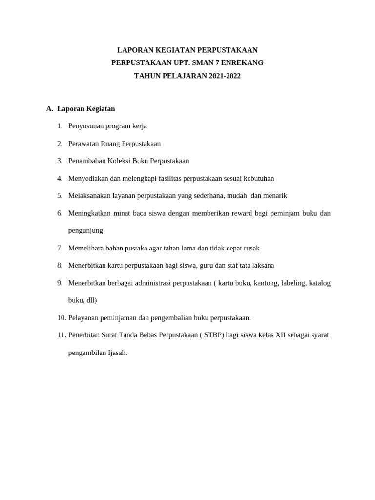 Laporan Pelaksanaan Program Kerja 2022 | PDF