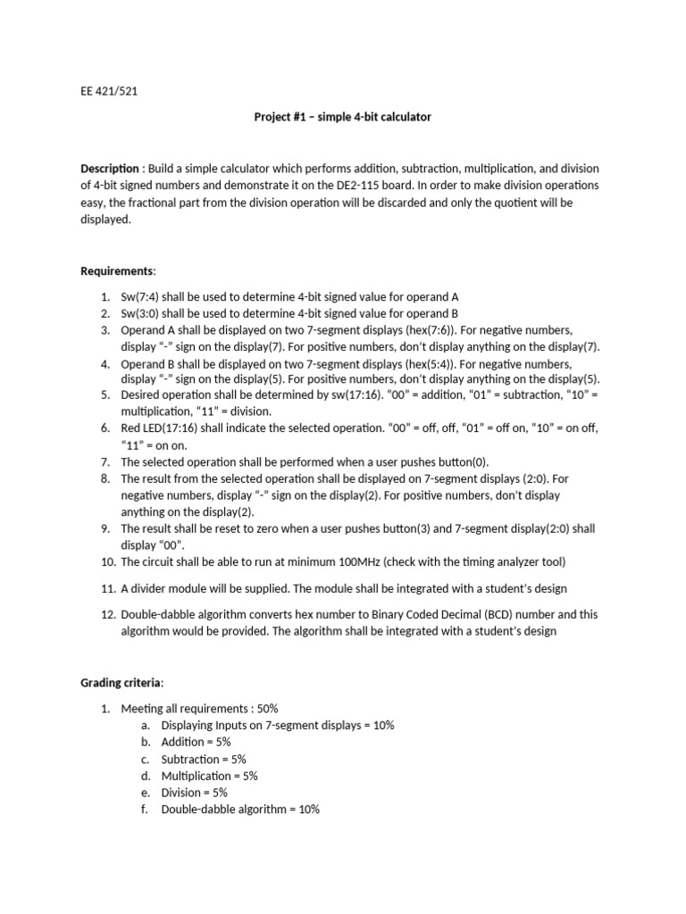 Project1 v20240924 | PDF