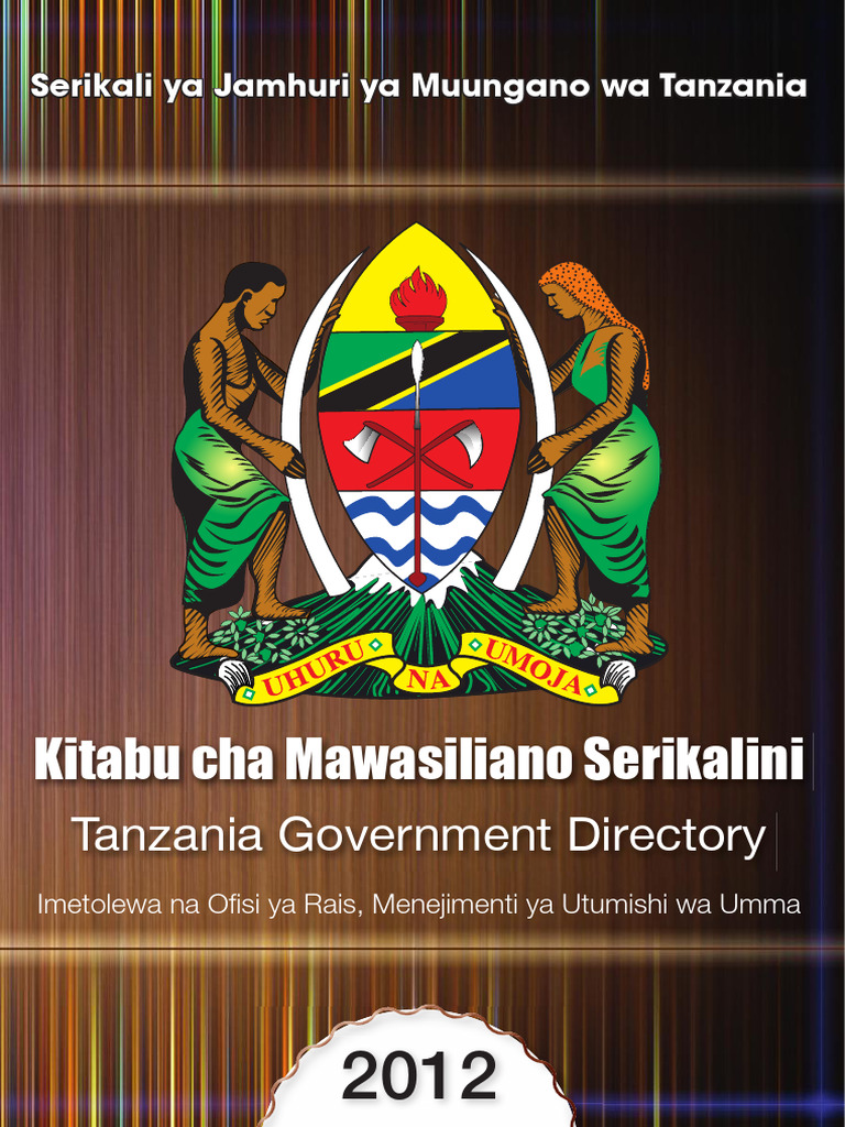 Kitabu Cha Mawasiliano Serikalini - Compress | PDF | Tanzania | Government