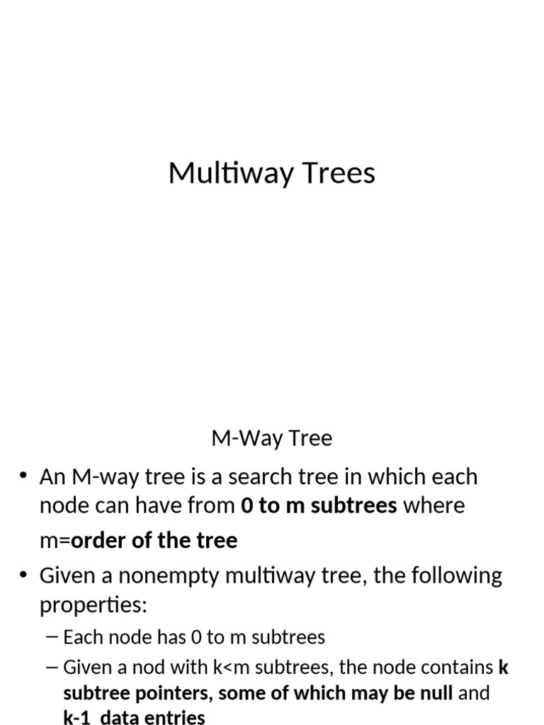 Multiway Trees | PDF Multiway Trees | PDF