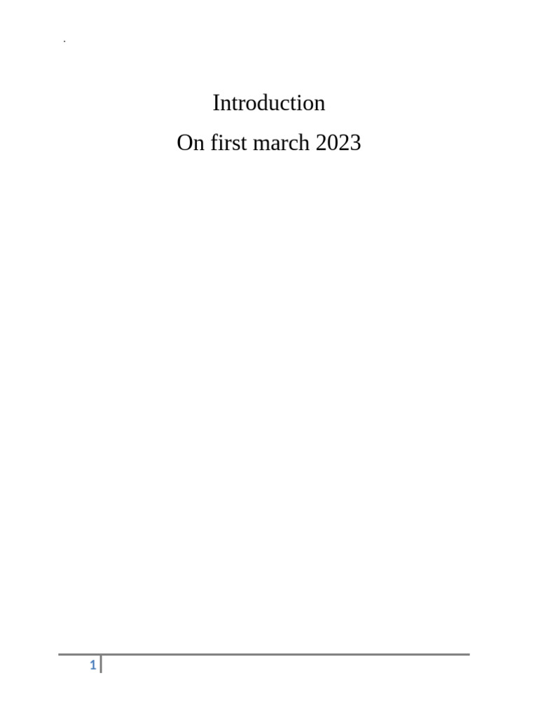 On First March 2023: (Type Text) (Type Text) | PDF