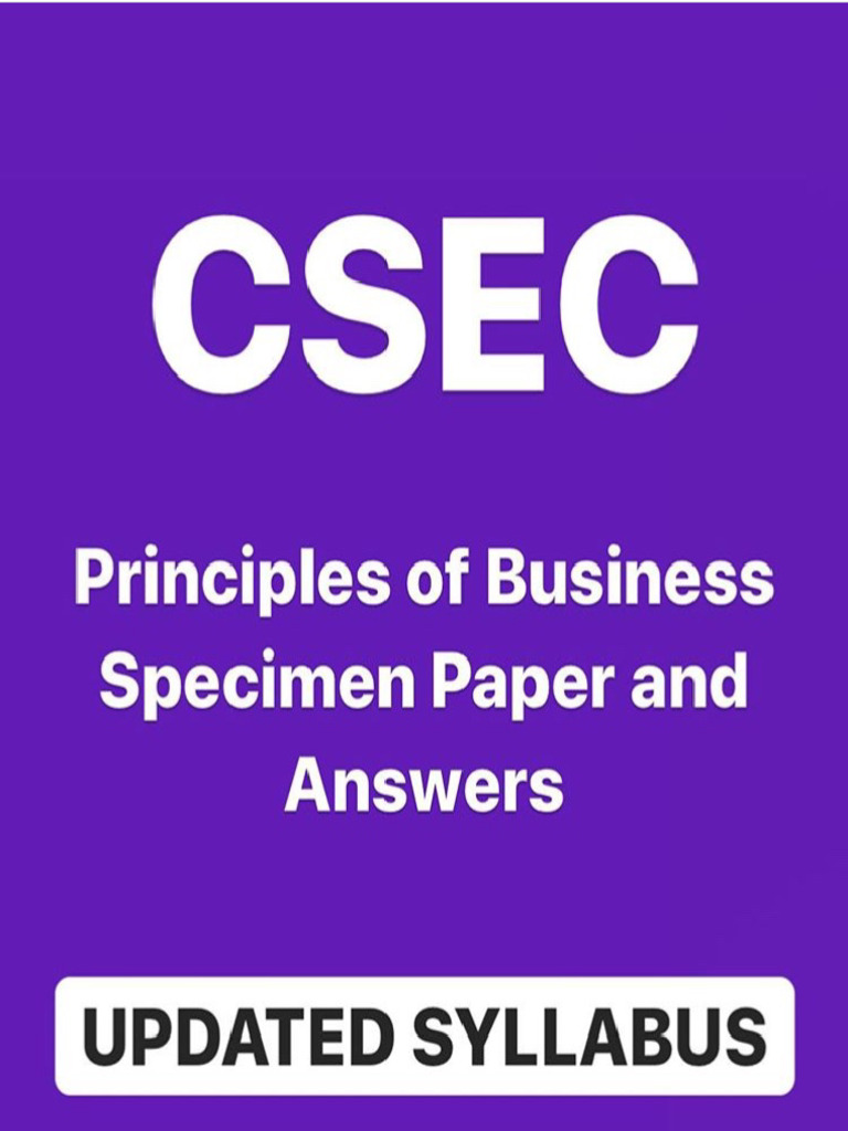 Specimen Paper | PDF