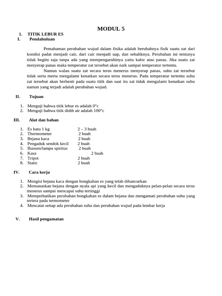 Modul 5 Praktikum IPA | PDF