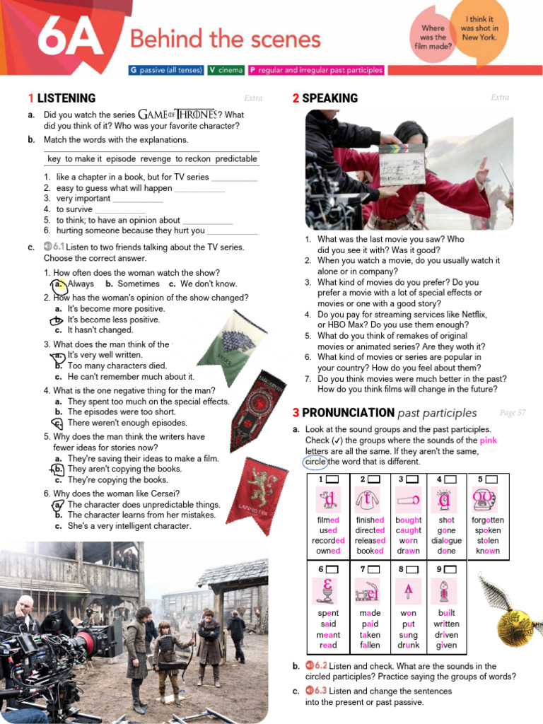 Behind the Scenes of Movie Reviews | PDF | Verb | Language Arts ...