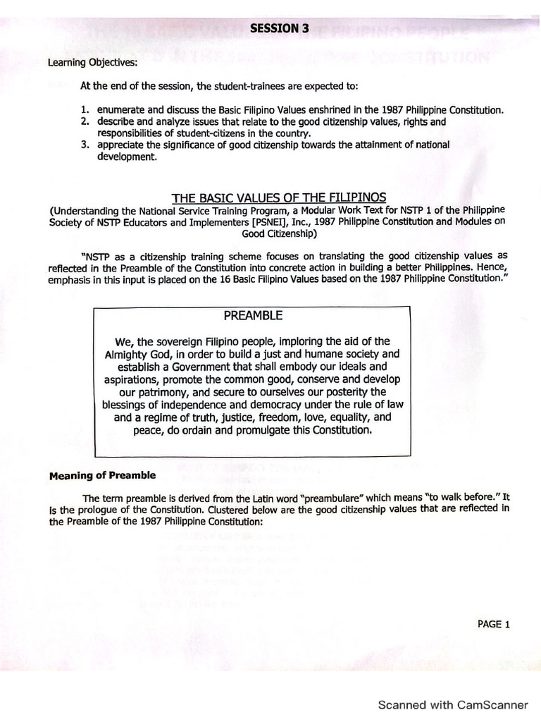 NSTP Session 3 | PDF