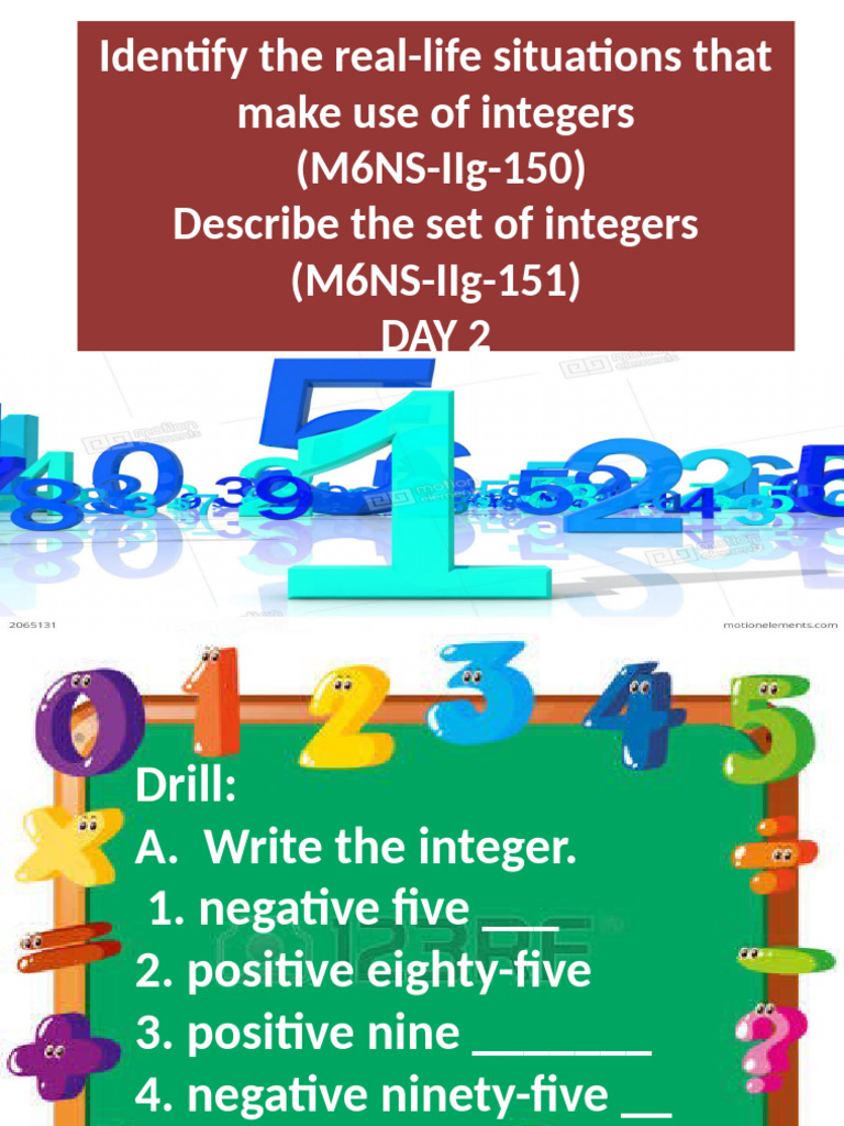 Math 6 Q2 Week 7 DAY 2 Identify The Real-Life Situations That Make Use ...