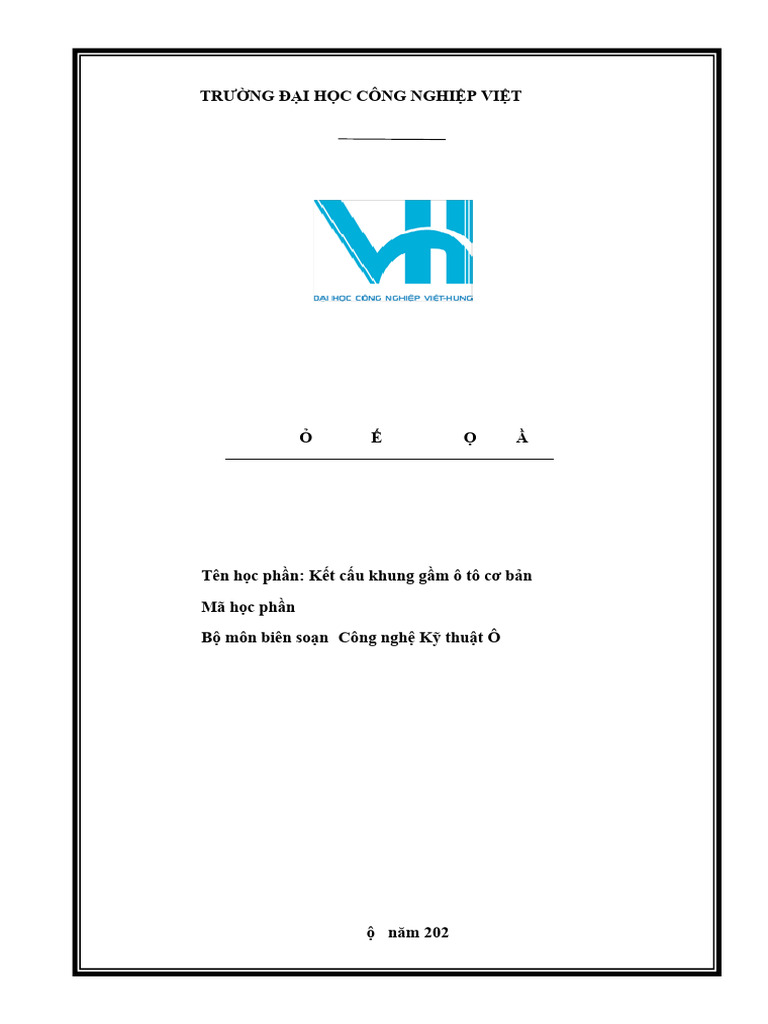 Kết Cấu Khung Gầm | PDF