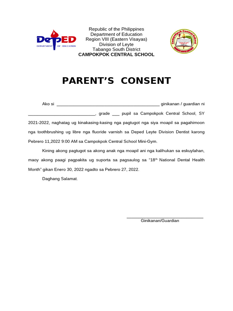 Parent's Consent | PDF