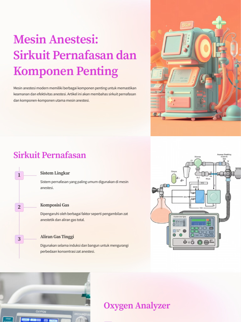 Mesin Anestesi Sirkuit Pernafasan Dan Komponen Penting | PDF
