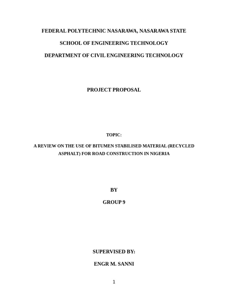 Project Proposal 1 | PDF