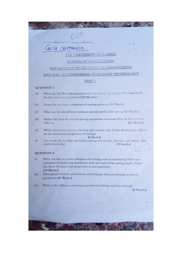 ENG 2159 Test 1 | PDF