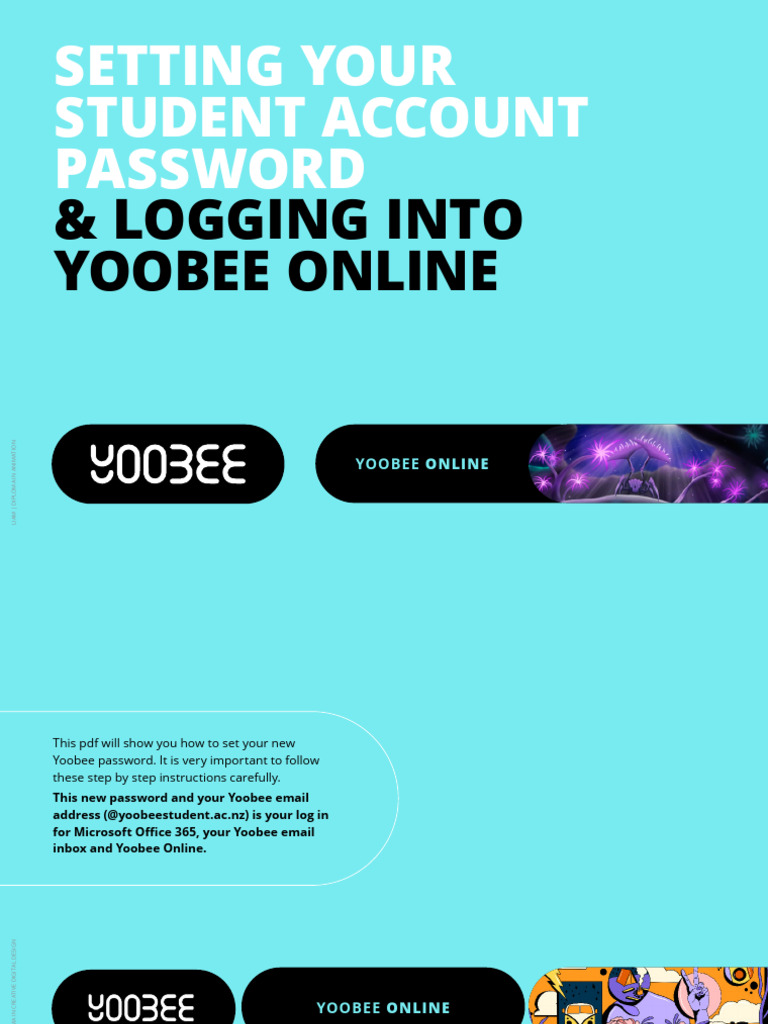 Yoobee Online Student Set Password Process | PDF