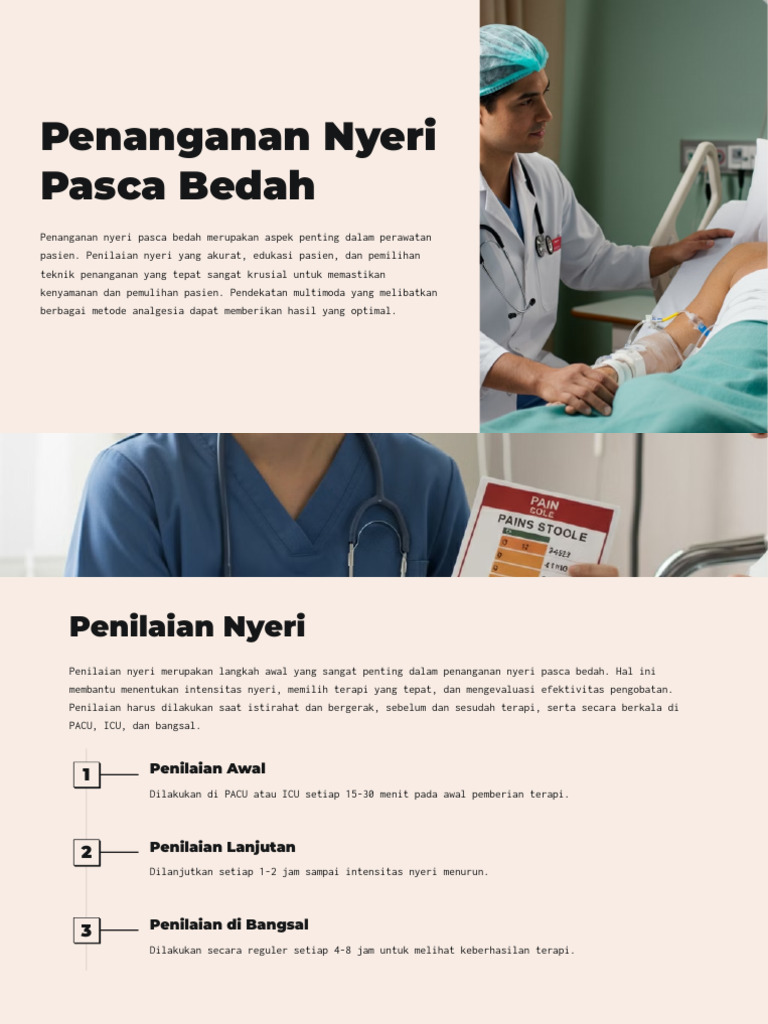 Penanganan Nyeri Pasca Bedah | PDF
