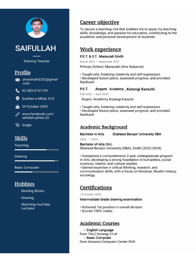 Teaching Curriculum Vitae | PDF