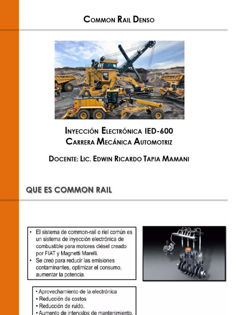 1 Parte - Sistema Common Rail - II.2023 | PDF
