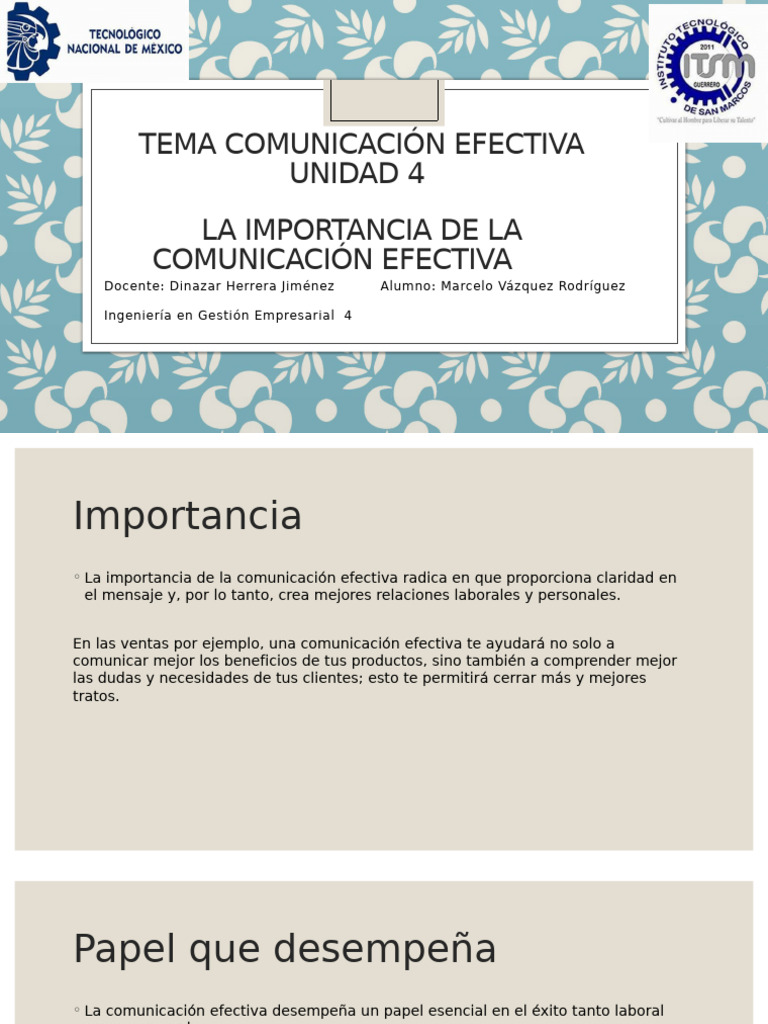 Comunicacion efectiva | PDF