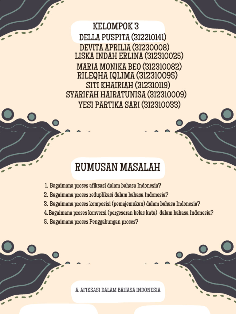 Morfologi Kelompok 3 Proses Pembentukan Kata | PDF