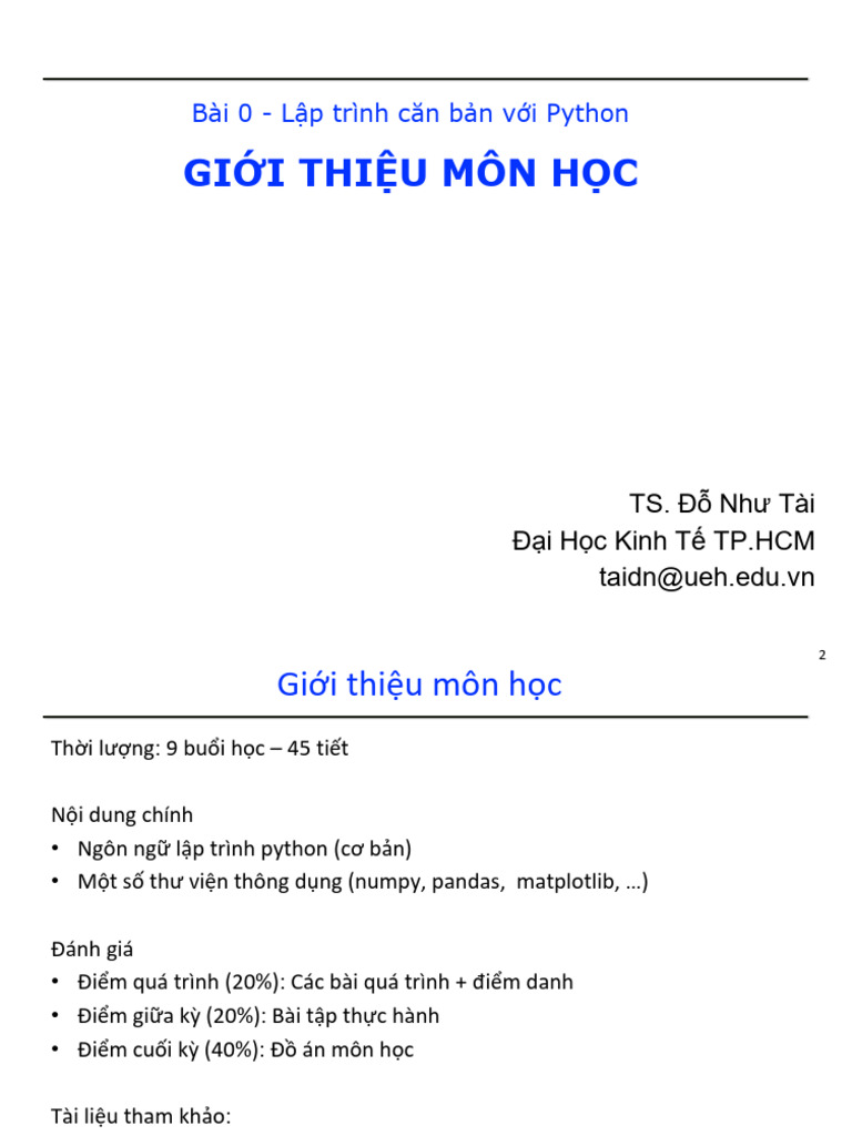 00 Lap Trinh Co Ban - Muc Tieu | PDF